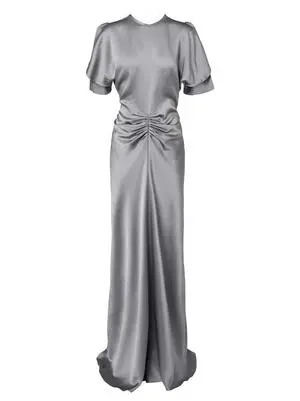 Victoria Beckham Isabella Gathered Gown - Grey