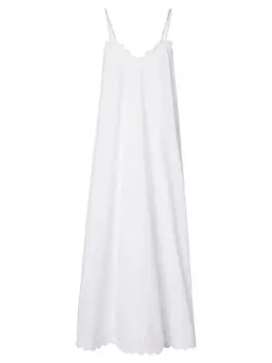 JULIET DUNN Cotton Midi Dress - White