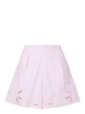 JULIET DUNN High-rise Wide-leg Shorts - Pink