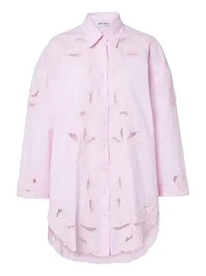JULIET DUNN Oversized Cotton Top - Pink