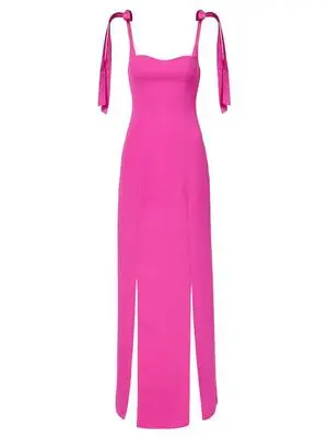MARMAR HALIM Pleated Sash Gown - Pink
