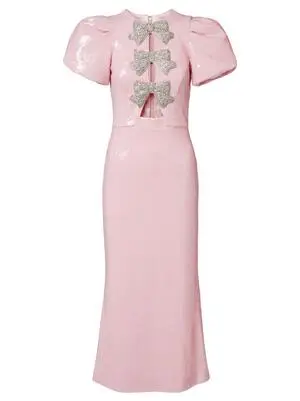 Rebecca Vallance Lydia Cutout Sequined Cocktail Dress - Pink