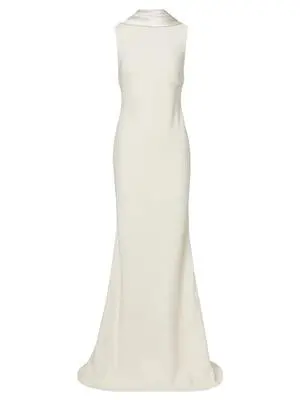DANIELLE FRANKEL Miles Wool-blend Gown - White