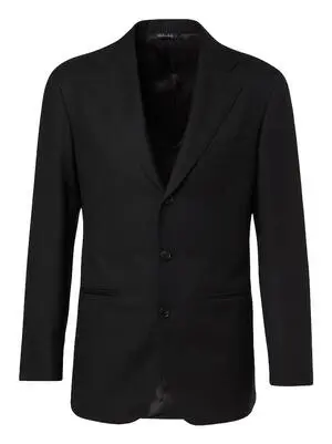 SAMAN AMEL Wool Suit Jacket - Black
