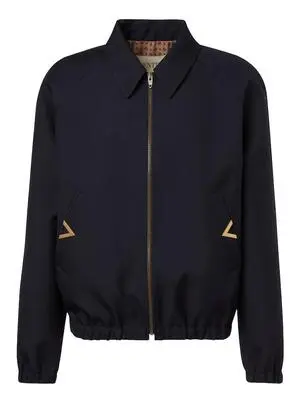 Valentino Garavani Vgold Blouson Jacket - Blue