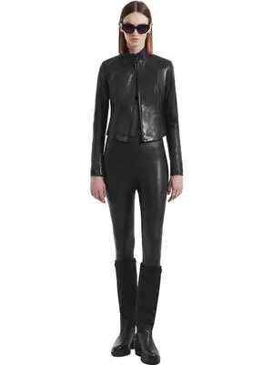 Rudsak Abigail N Leather Racer Jacket - Black