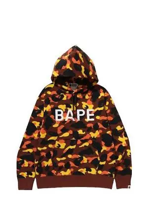 A BATHING APE 1st Camo Pullover Hoodie - Orange