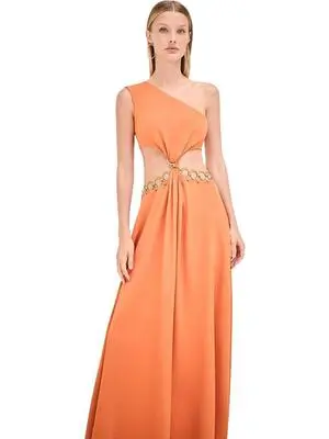 Alexis Saint Lucia Gown - Floral / Orange