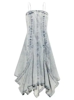 H&m X Glenn Martens Denim Dress - Light Denim Blue