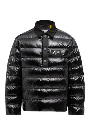 Moncler X A$ap Rocky Vardar Down Polo Shirt Jacket - Black