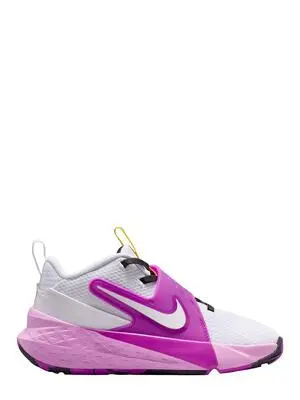 Nike Team Hustle D 12 Gold Sneakers - White/university Gold/vivid Purple