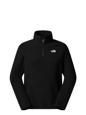The North Face Glacier Fleece 1/4 Zip Hoodie - Black