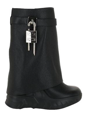 GIVENCHY Shark Lock Biker Ankle Boots