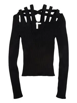 H&M RibKnit Cutout Top