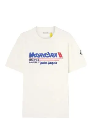 Moncler X Palm Angles Racing T-shirt - White Blue