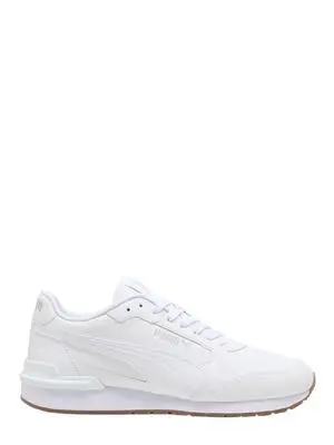 PUMA St Runner V4 Leather Sneakers - Puma White/glacial Grey/gum