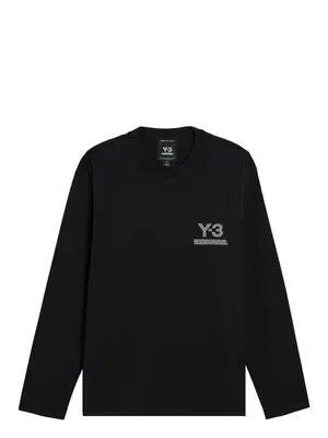 Y3 X Neighborhood Logo Long-sleeve Tee - Black