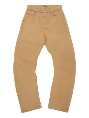 CORTEIZ Crest Chainstitch Baggy Jeans - Tan