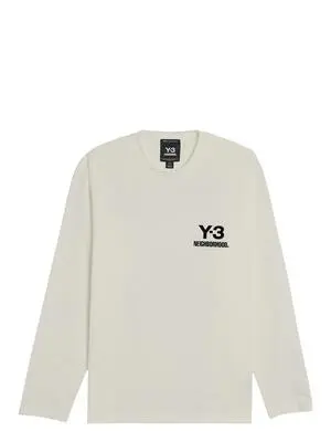 Y3 X Neighborhood Logo Long-sleeve Tee - White