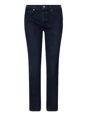 AGOLDE Slim-fit Denim Jeans - Substitute (dk Blue Blk)