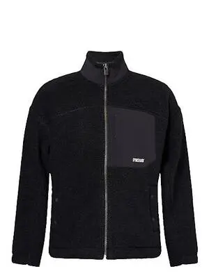 GYMSHARK Borg Zip Through Fleece Jacket - Gs Black