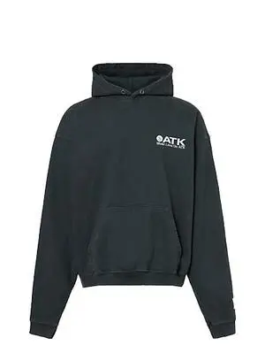 GALLERY DEPT. Graphic-print Long-sleeve Cotton-jersey Hoody - Black