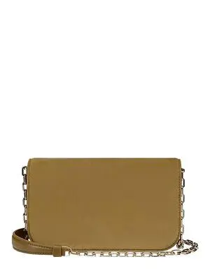 CHRISTIAN LOUBOUTIN Paloma Small Leather Clutch - Bronzo/gold