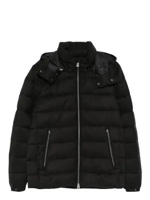 SAVE THE DUCK Constantin Flannel-effect Puffer Jacket - Black