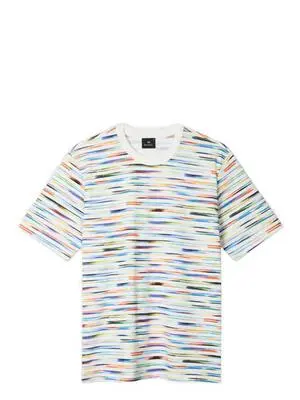 Paul Smith Multicolour Stripe T-shirt - White