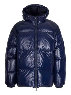 Pyrenex Sten Down Jacket With Hood - Blue
