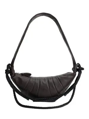 LEMAIRE Braid Croissant Medium Leather Shoulder Bag - Brown