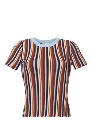 Cara Cara Knoll Top - Metalic Stripe