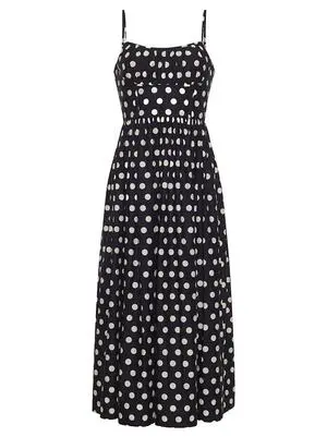 Cara Cara Alba Printed Midi Dress - Joelle Dot Black