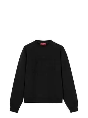 Gucci Brushed Cotton Jersey Sweatshirt - Black