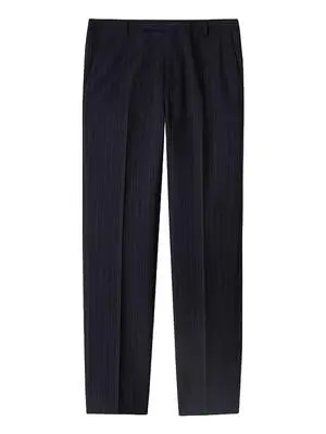 Gucci Pinstripe Wool Pants - Blue