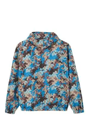 Gucci Printed Technical Poplin Zip Jacket - Beige