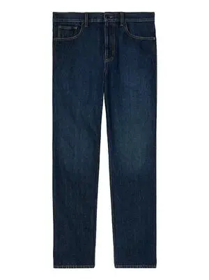 Gucci Slim Fit Cotton Denim Pants - Blue