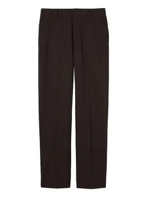 Gucci Wool Grain De Poudre Pants - Brown