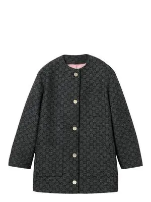 Gucci Gg Boutonné Wool Tweed Jacket - Green