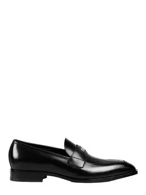 Gucci Leather Loafer With Topstitch Detail - Black
