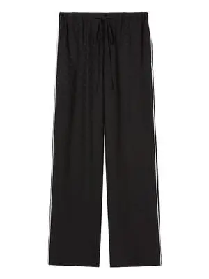Gucci Horsebit Silk Jacquard Pant - Black