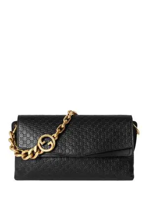 Gucci Medium Shoulder Bag With Chain - Black