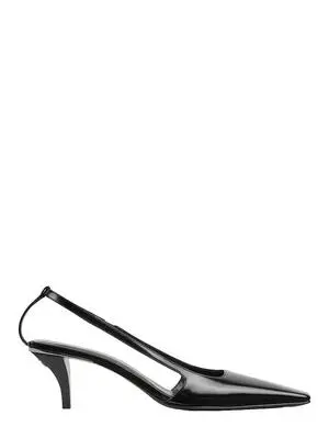 Gucci Slingback With Crystal Logo - Black