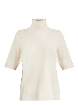 JIL SANDER Cashmere Turtleneck Sweater - Cream