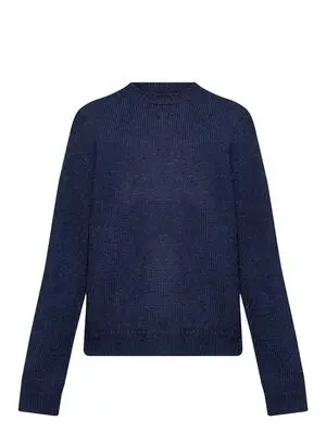 JIL SANDER Crew Neck Sweater - Navy Blue