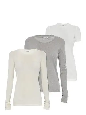 JIL SANDER Three-pack Of T-shirts - Multicolour