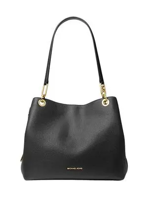 Michael Kors Large Leather Tote Bag - Black