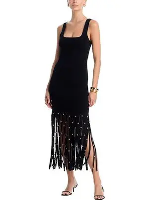 Simkhai Romelia Midi Dress - Black