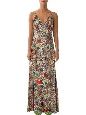 Camilla Silk Maxi Slip Dress - Nazar Nirvana