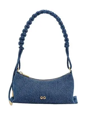 Cult Gaia Osa Denim Shoulder Bag - S Blue